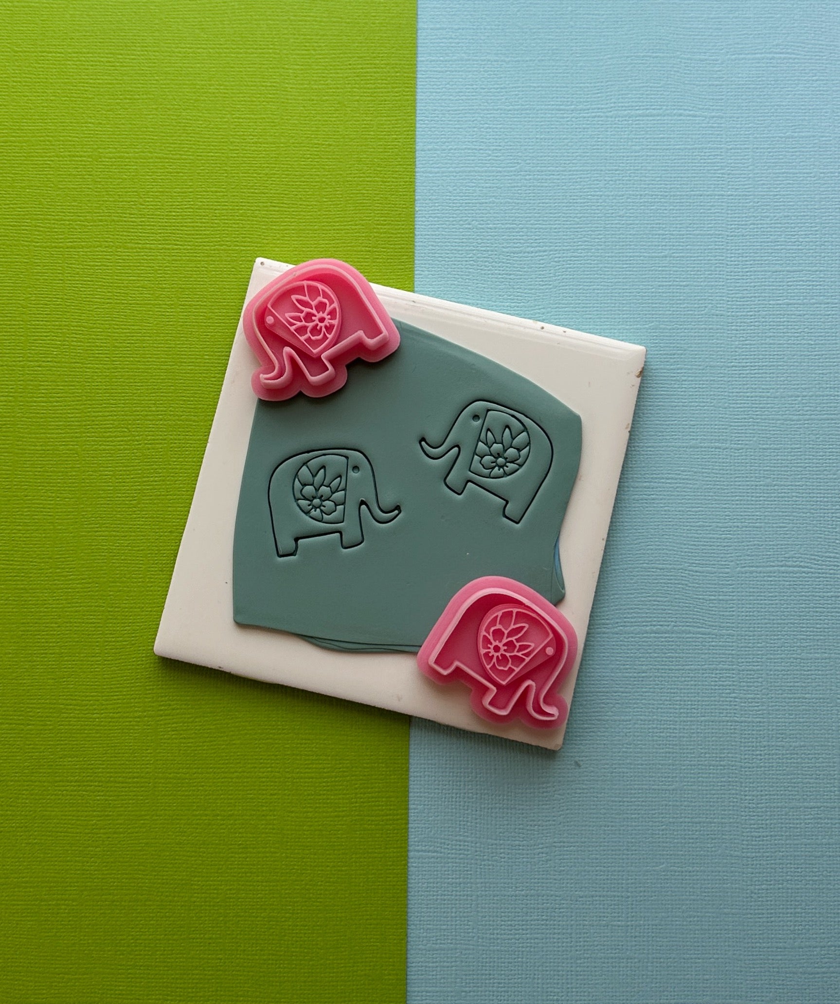 Folk Art Elephant Clay Cutter – Easy Peasy Cutters