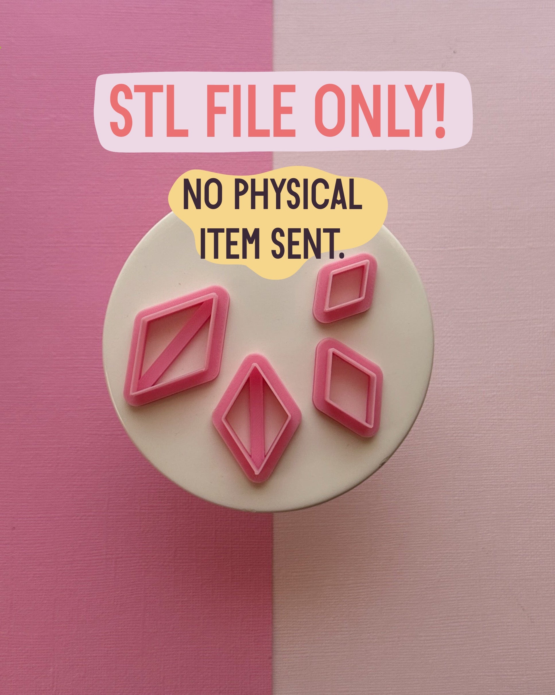 Diamond STL FILE | DIGITAL DOWNLOAD – Easy Peasy Cutters